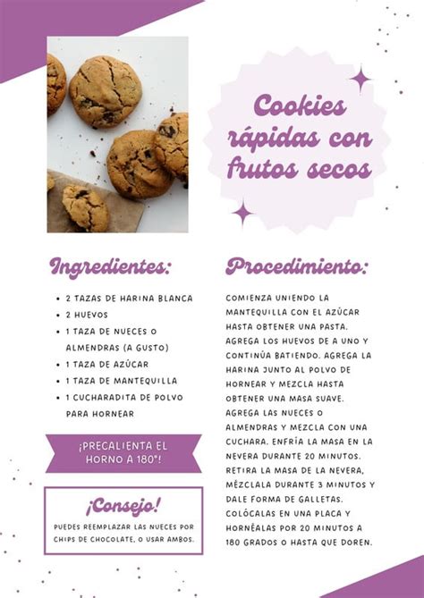 Plantillas De Recetas Gratis Y Personalizables Canva