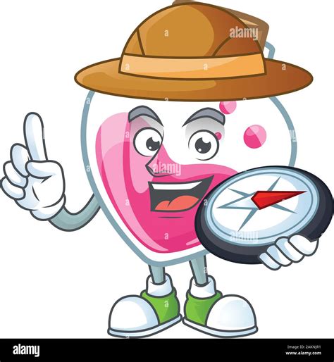 Pink Potion Stylized Explorer Having A Compass Stock Vector Image And Art