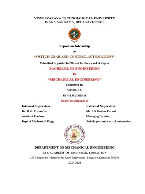 Internship Report Pdf Programmable Logic Controller Automation