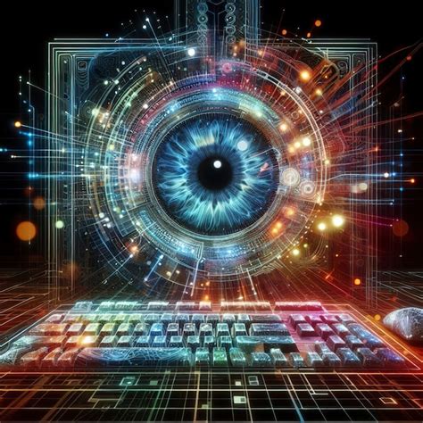 Premium Photo Iris Computing Beautiful Computer Graphic Computer