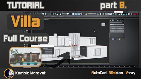 Architectural Visualisation Full Course 08 Realistic Render Tutorial Autocad 3dsmax V Ray
