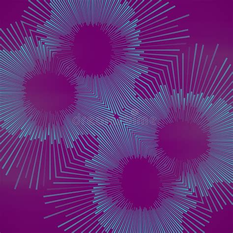 Purple Background With Large Circular Stripe Pattern 3d Rendering