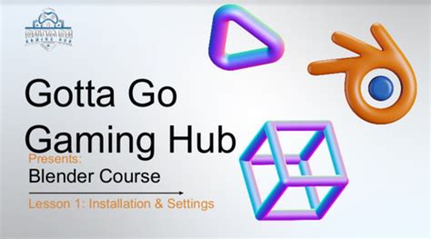 blender 3d modeling lesson 1 installation and settings tpt