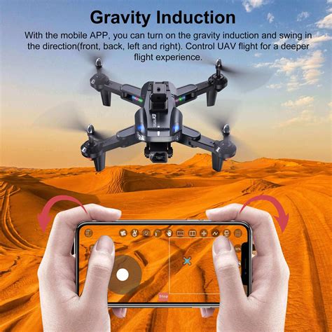 Mini Drone 4k Three Sided Four Axis Obstacle Avoidance Follow Foldable