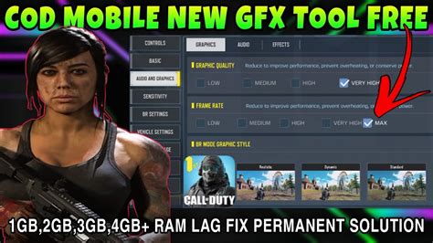 Call Of Duty Mobile GFX TOOL Season Lag Fix Cod Mobile YouTube
