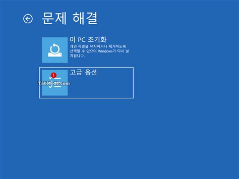 Windows 11 시작할 때 명령 프롬프트 열기 Tabmode
