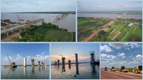 គម្រោងសាងសង់ស្ពានឆ្លងកាត់ទន្លេមេគង្គខេត្តក្រចេះ វឌ្ឍនភាព៧៧ ០២