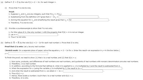 Solved A Define F Z Z By The Rule F N N For Chegg