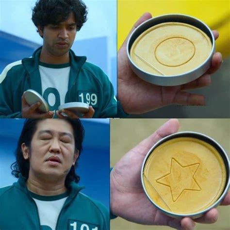 Squid Game Dalgona Candy Honeycomb Challenge Gula Viral Permainan Korea Christmas Candy Xmas