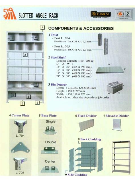 Leaflet Slotted Angle Rack Pdf