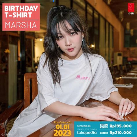 JKT48 Official Merchandise | JKT48 Birthday T-Shirt Marsha Lenathea Mari rayakan ulang tahun ...