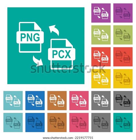 Png Pcx File Conversion Multi Colored Stock Vector Royalty Free