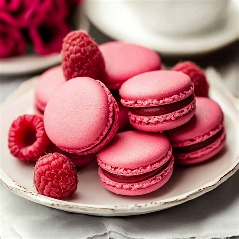 Delicious Raspberry Macarons Delicious Raspberry Macarons