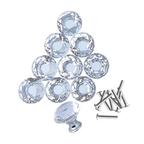 The Renovators Supply Inc Glass Cabinet Knobs Diamond Shape Pull Handlesdresser Drawer Knobs