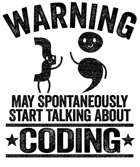 Warning May Talk About Coding Funny Programmer Web Developer Digital