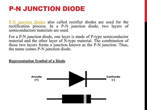 Types Of Diode And Its Working Principle Pptx