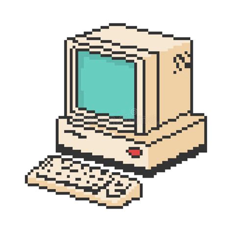 Pixel Art Old Computer Desktop Interface Stock Illustrations 196 Pixel Art Old Computer