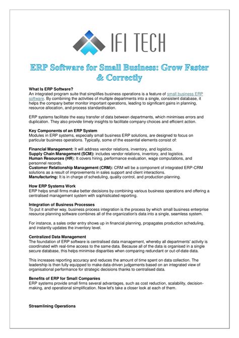 Ppt Erp Software For Small Business Powerpoint Presentation Free Download Id 13947001