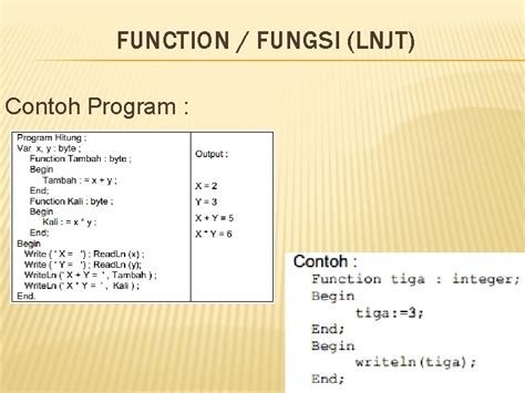 Pertemuan Ke 7 Algoritma Pemrograman 2 A Function