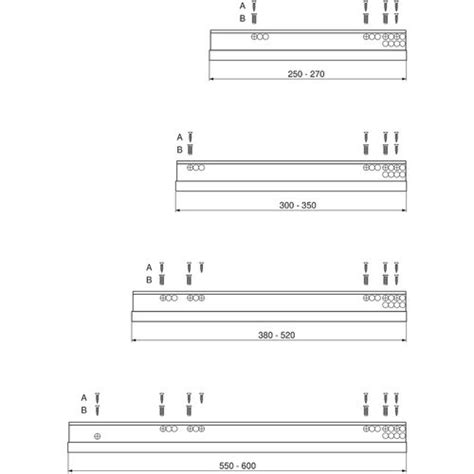 Blum 760H Movento Tip On 40kg Push To Open Max Drawer Sides 16mm Push To Open