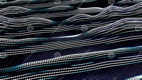 Dark Flexible Grainy Surface In Wave Motion Seamless Loop Design