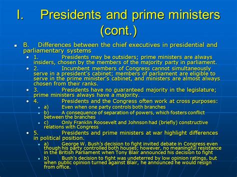 political science president and prime minister for w b c s exam