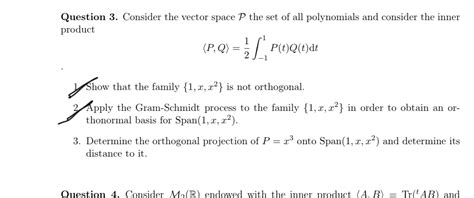 solved question 3 consider the vector space p the set of