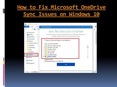 Ppt How To Fix Microsoft Onedrive Sync Issues On Windows 10