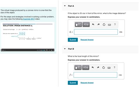 Solved The Virtual Image Produced By A Convex Mirror Is Chegg Com