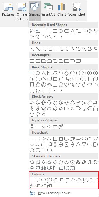 Adding Callouts To Objects Microsoft Word