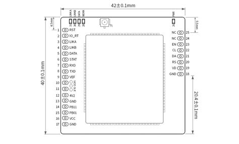e840 ttl ec03 dnc 4g cat1数传模块 亿佰特lte cat1物联网模块