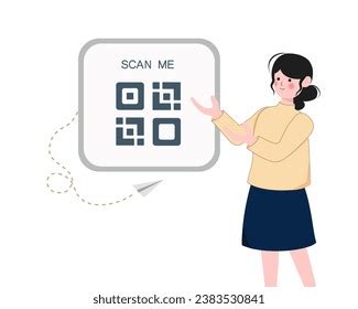 Vector Illustration Qr Code Scanning Concept Stock Vector Royalty Free 2383530841 Shutterstock