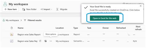 Power Bi How To Analyze Datasets In Excel From Power Bi Service Sql