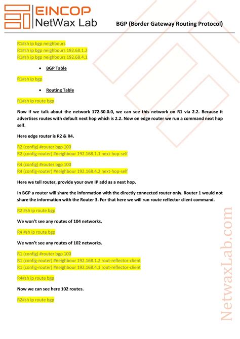 Bgp Border Gateway Routing Protocol Pdf Internet Computing
