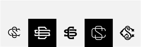 Initial Letters Ls Monogram Logo Design Bundle Vector Image