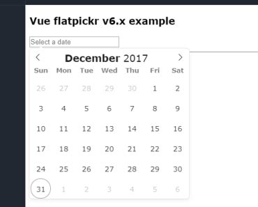 Multiple Date Picker Component For Vue Js Vuejs Component