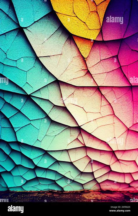 Hand Drawn Colorful Textured Surface Pattern Collage Contemporary