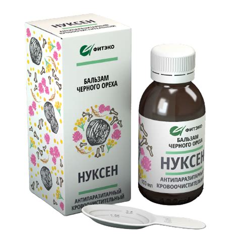 Нуксен антипаразитарный: купить бальзам черного ореха от "Фитэко" по ...