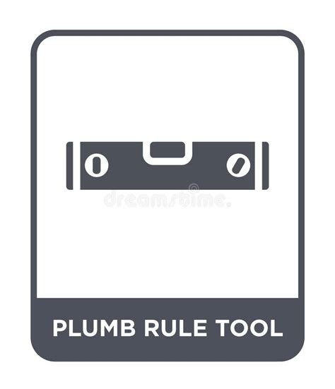 Plumb Rule Tool Line Icon Plumb Rule Linear Outline Icon Stock Vector Illustration Of