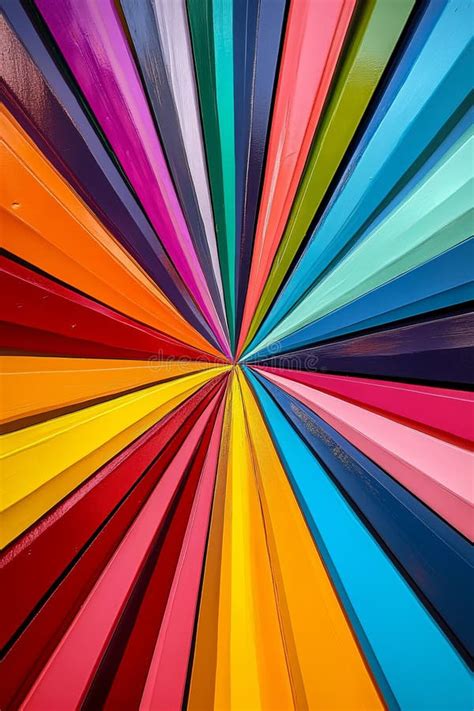 Vibrant Abstract Background With Multicolored Radial Lines Stock Illustration Illustration Of