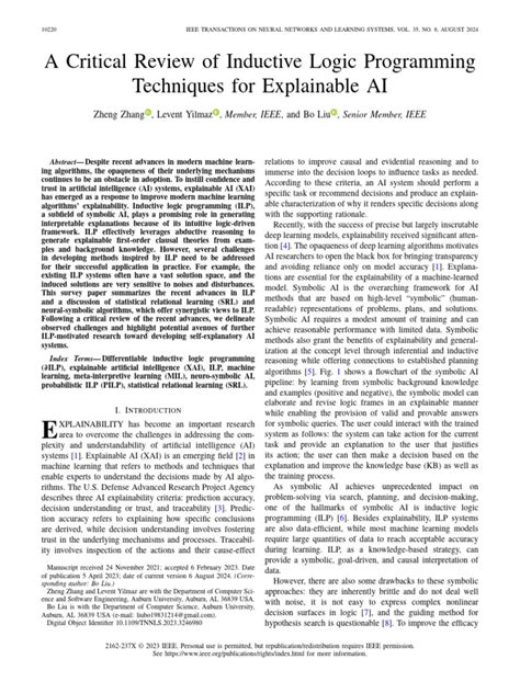 A Critical Review Of Inductive Logic Programming Techniques For