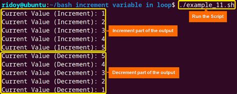 Bash Increment And Decrement Variable In “for” Loop Linuxsimply