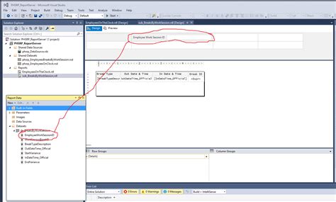 Sql Server Ssdt Sub Report Is Incomplete Stack Overflow