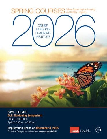 Olli Spring Catalog 2026 By Utmb Health Issuu