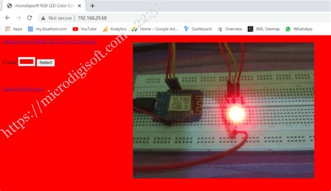Esp8266 Wemos D1 Mini As A Webserver To Control Rgb