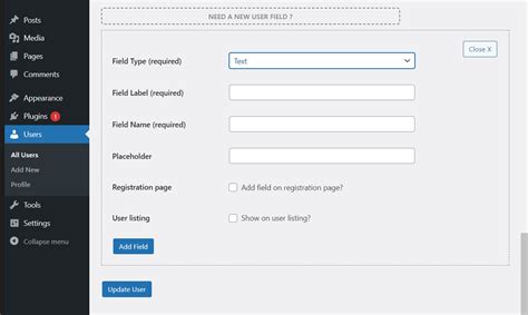 Github Shishirravencustom User Fields Custom User Fields Is A Lightweight Plugin That Allows