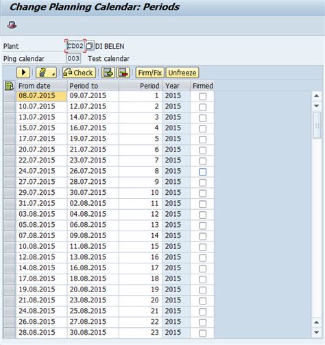 Period Lot Size With Planning Calendar Sap Community