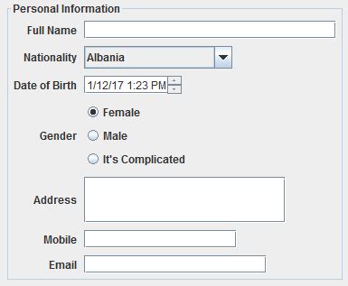 Java Swing Open Existing Form Stack Overflow