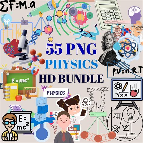 Physics Clip Art Physics Clipart Design Bundles
