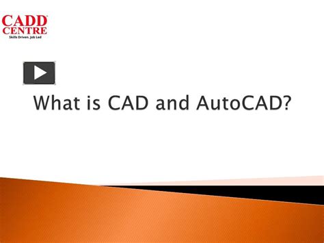 What Is CAD And AutoCAD Presentation Free To Download